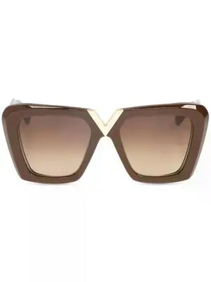 Valentino Garavani Oversized Sunglasses - Brown