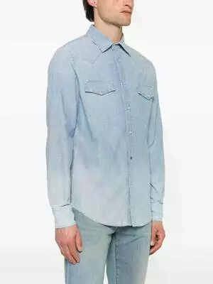 Jacob Cohen Logo-embroidered Denim Shirt