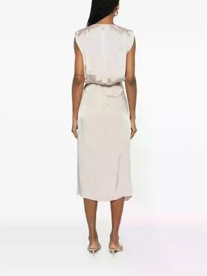 Blumarine Twill-weave Midi Dress