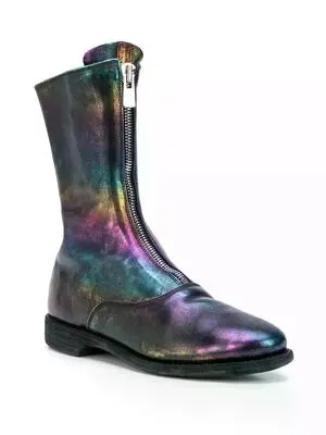 Guidi Iridescent Ankle Boots