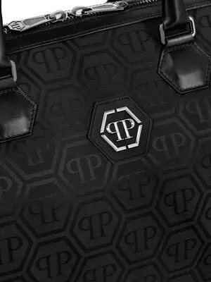 Philipp Plein Jacquard Monogram Tote Bag