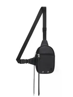 COURREGES Leather Crossbody Bag - Black