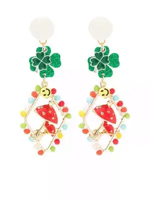 AMIR SLAMA Bead-embellished Earrings - Multicolour