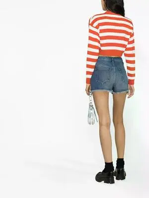 Kenzo Striped Cropped Cardigan