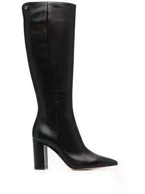 GIANVITO ROSSI 90mm Point-toe Leather Boots