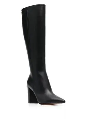GIANVITO ROSSI 90mm Point-toe Leather Boots