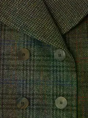 Burberry Checked Patchwork Double-breasted Coat