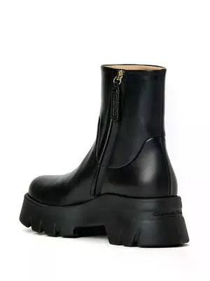 GIANVITO ROSSI Montey Leather Ankle Boots