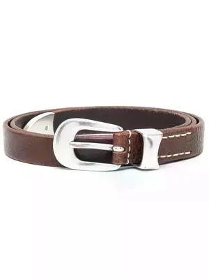 Our Legacy Leather Buckle Belt - Brown