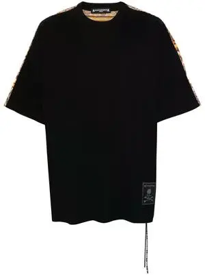 MASTERMIND WORLD Logo-patch Striped Cotton T-shirt