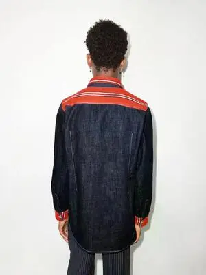 WALES BONNER Cotonou Patch Pocket Denim Shirt