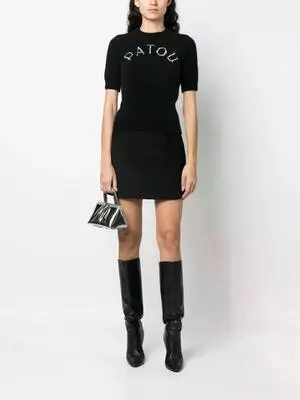 PATOU High-waisted A-line Miniskirt