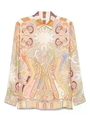 Etro Paisley Shirt - Orange