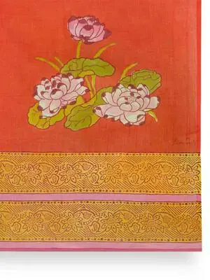 LISA CORTI Tea Flower Floral-print Sarong