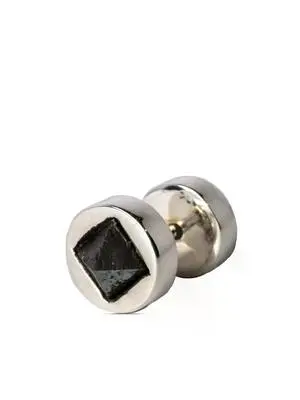 PARTS OF FOUR Crystal Pyramid Stud Earring - Silver