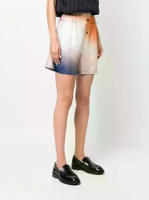 Gauchère Gradient-effect Elasticated-waist Shorts