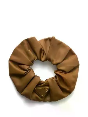 Prada Re-Nylon Scrunchie Brown