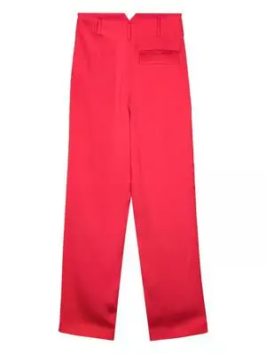 GENNY Straight-leg Satin Trousers