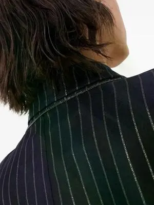 Brunello Cucinelli Pinstripe-pattern Belted Blazer