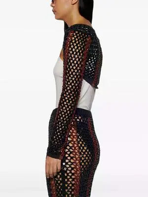 DIOTIMA Gala Crystal-embellished Mesh Shrug