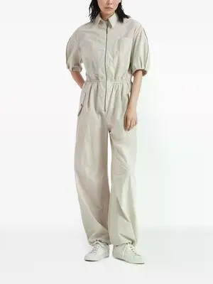 Brunello Cucinelli Wide-leg Cotton Jumpsuit