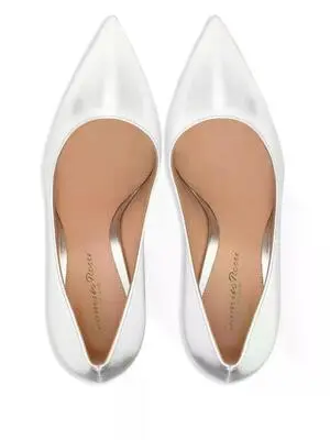GIANVITO ROSSI Tone Stiletto Heel Pumps - Silver