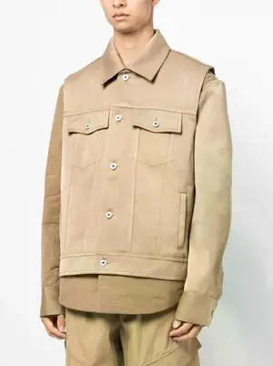 FENG CHEN WANG Logo-patch Long-sleeve Jacket