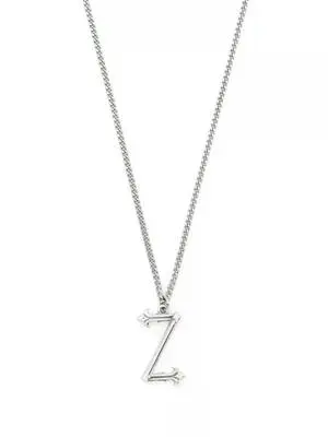Emanuele Bicocchi Alphabet Pendant Necklace - Silver