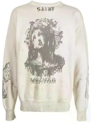 Saint Mxxxxxx Ribbed Sweatshirts Hoodies For Men