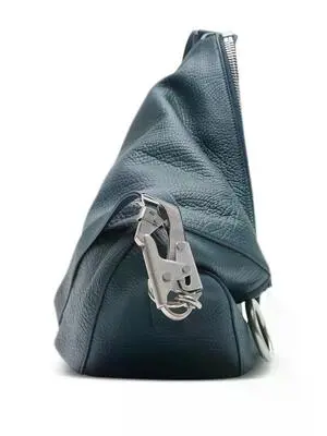 Burberry Knight Leather Shoulder Bag - Blue