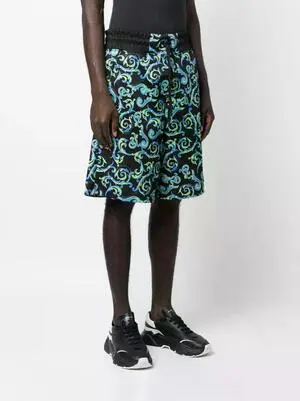 Versace Baroque-print Knee-length Shorts