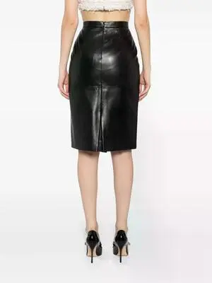 Ermanno Scervino Lambskin Pencil Skirt