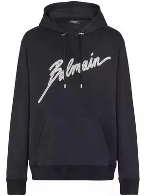 Balmain Crystal-embellished Hoodie