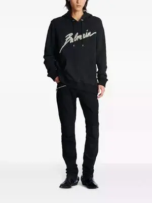 Balmain Crystal-embellished Hoodie