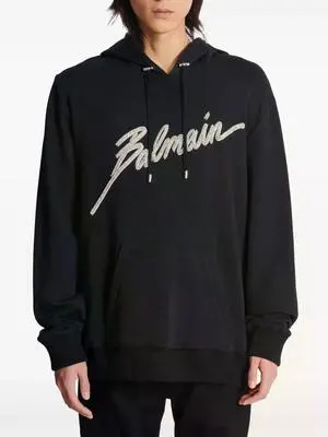 Balmain Crystal-embellished Hoodie