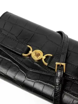 Versace Medusa '95 Croc-effect Crossbody Bag
