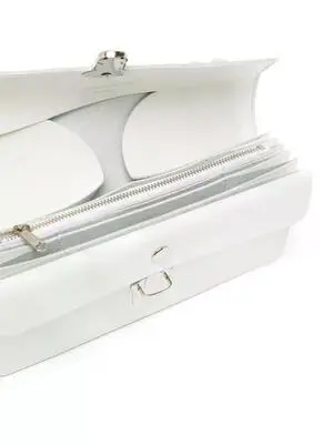 Comme Des Garçons Stud-embellished Leather Wallet - White