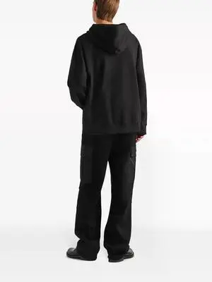 Prada Triangle-logo Fleece Hoodie