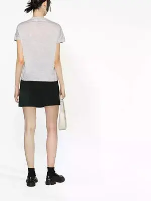 BARRIE Short-sleeve Cashmere Top