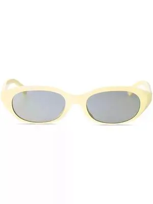 Burberry Oval-frame Sunglasses - Yellow