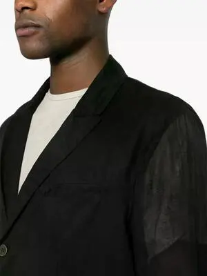 Masnada Single-breasted Semi-sheer Blazer