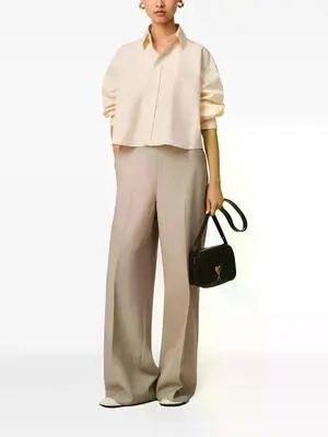 AMI Paris De Coeur Cropped Shirt