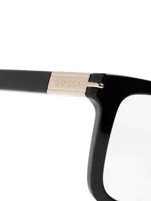 Gucci Logo-engraved Square-frame Glasses
