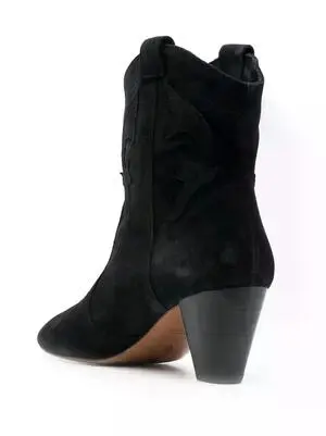 Ba&sh Casey Suede Cowboy Boots - Black
