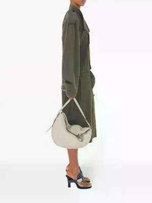 Burberry Knight Leather Shoulder Bag - Grey