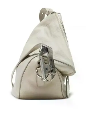 Burberry Knight Leather Shoulder Bag - Grey