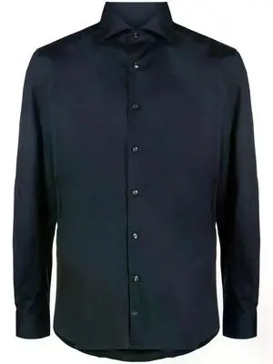 FAY Long-sleeved Cotton Shirt