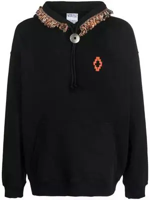 COUNTY OF MILAN Fringed-trim Pullover Hoodie