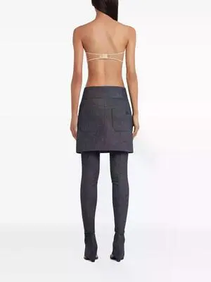 COURREGES Denim Strapless Top