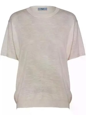 Prada Logo-jacquard Silk Jumper